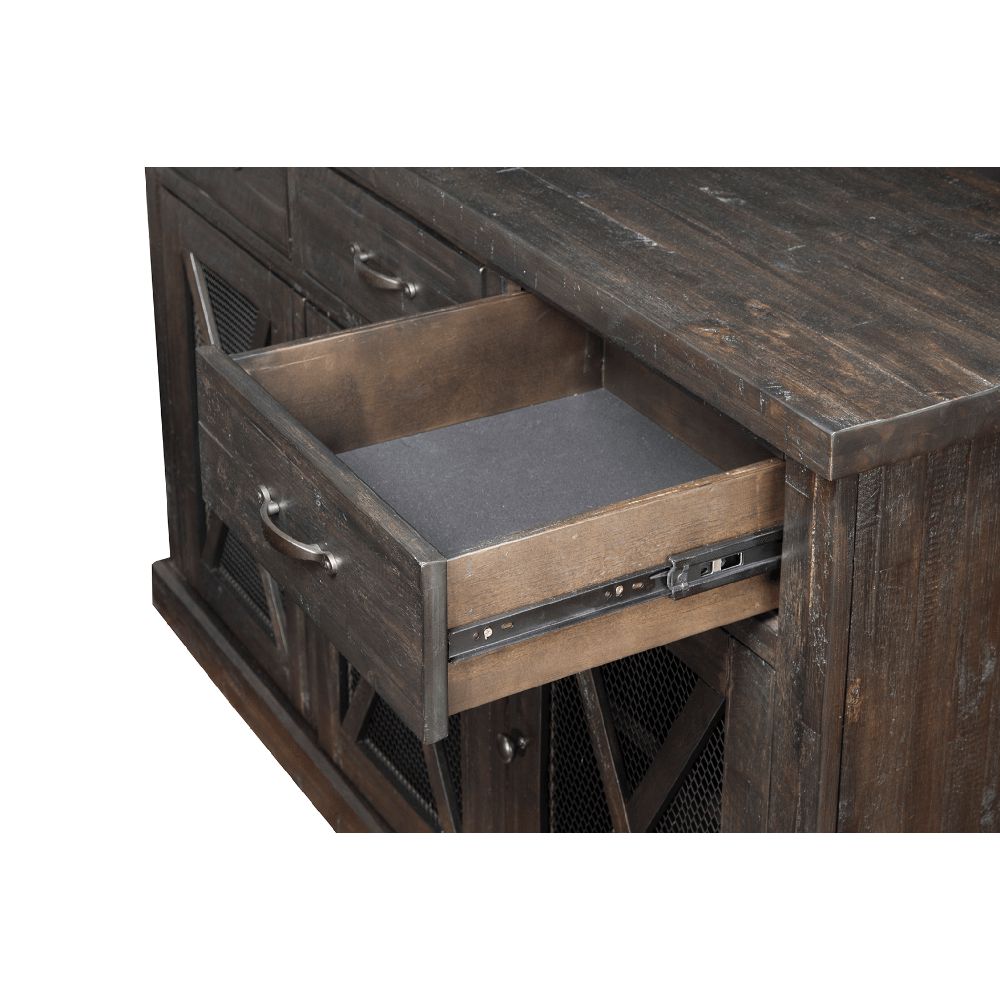 Alpine Newberry Sideboard, Salvaged Gray – Rustic Kitchen & Bath