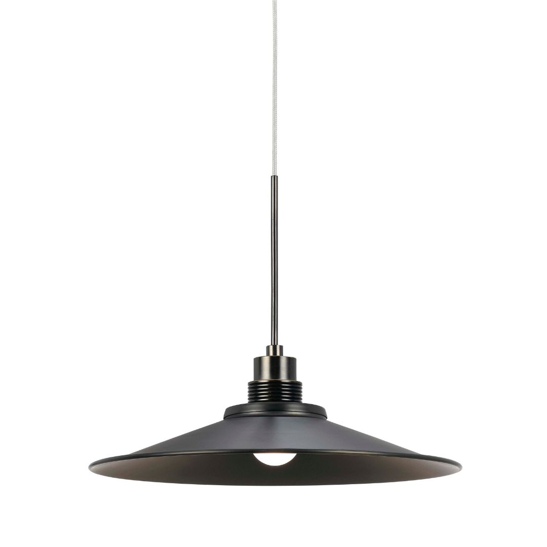 Cal Lighting Dimmable Metal and Glass Industrial-Style LED Pendant Lig ...