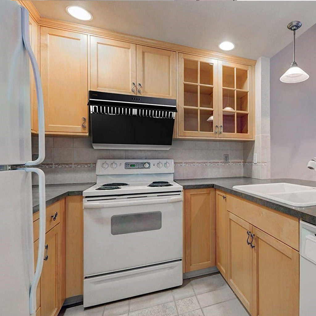 Fotile Slant Vent 30" 850 CFM Wall Mount Range Hood (JQG7522) – Rustic ...