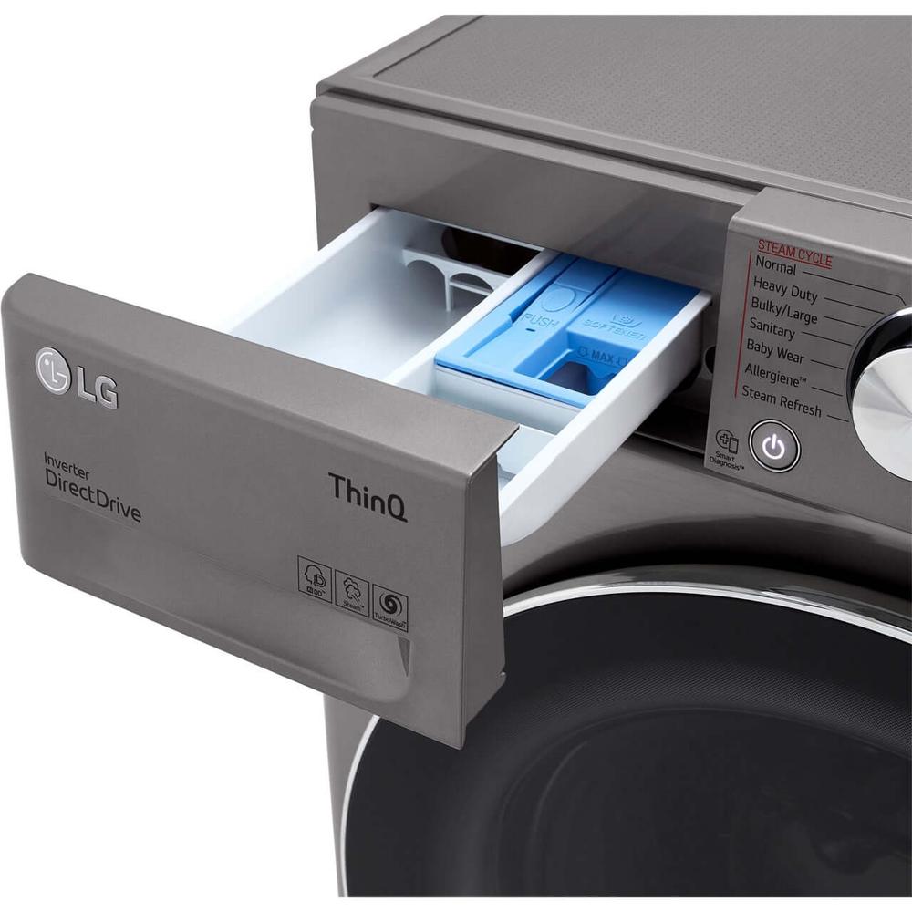 LG Smart Compact Front-Load Washer/Dryer Combo | Graphite Steel ...
