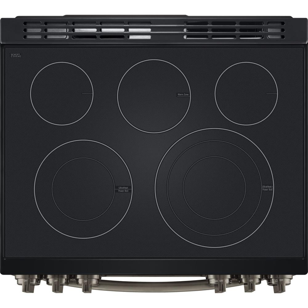 LG Smart InstaView Slide-in Black Stainless Electric Range (LSEL6337D ...