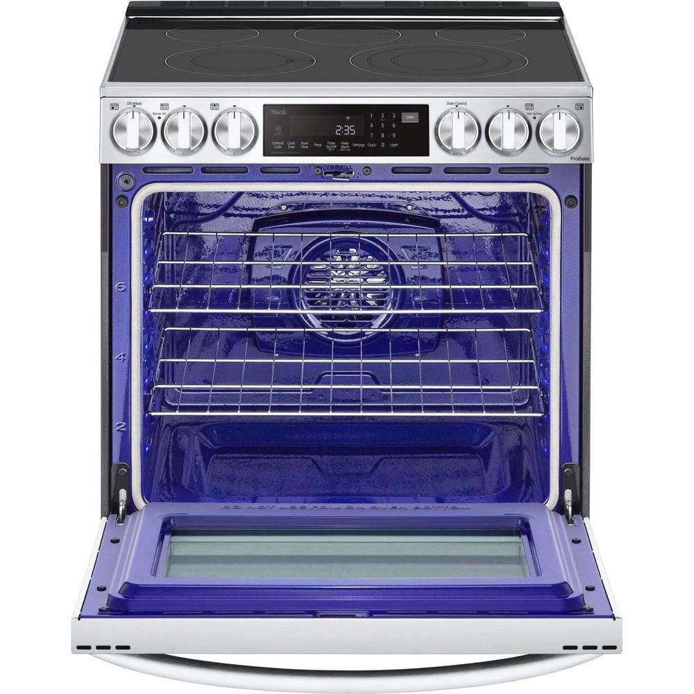 LG Smart ProBake InstaView Electric Slide-in Range with Air Fry ...