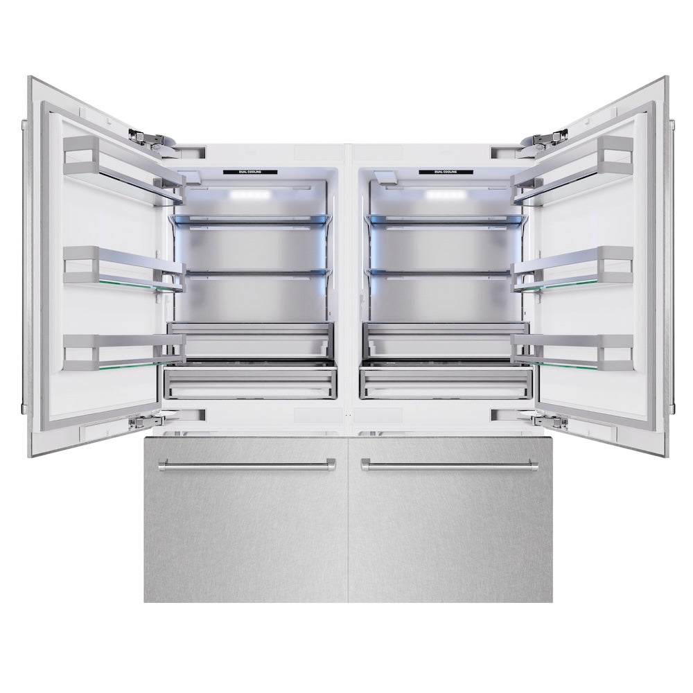 ZLINE 72" Built-In Bottom Freezer Refrigerator in Satin (RBIT-SN-72 ...
