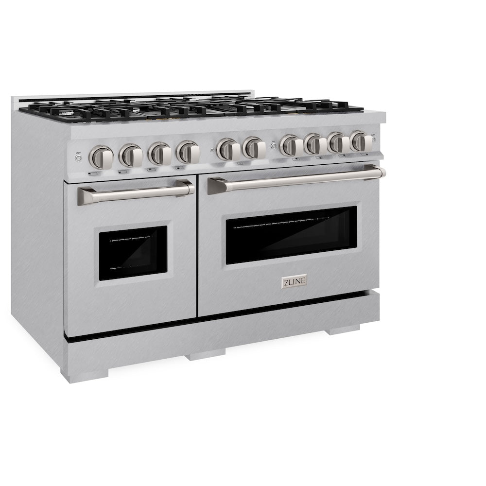 ZLINE 48" Classic Dual Fuel Range in Satin (CDRS-48) – Rustic Kitchen ...