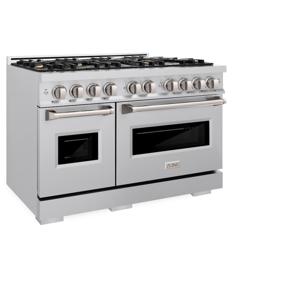 ZLINE 48" Classic Gas Range in Stainless Steel with Brass Burners (CGR ...
