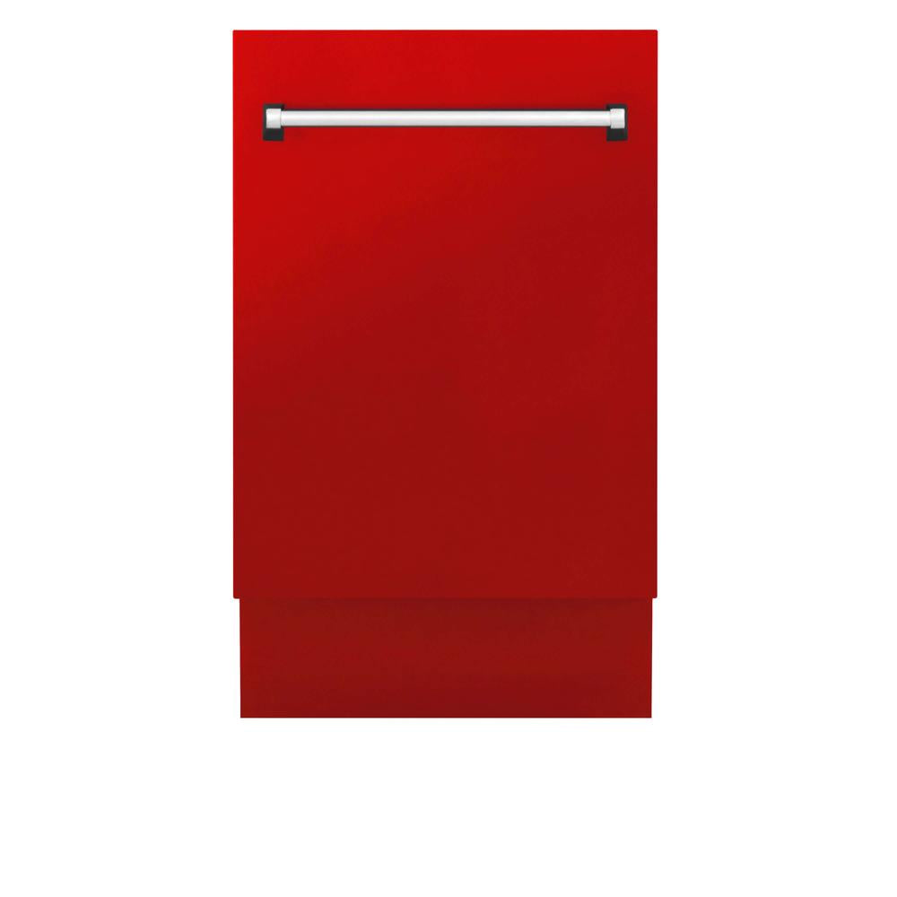 ZLINE 18" Tallac Dishwasher in Red Matte with Stainless Steel Tub (DWV ...