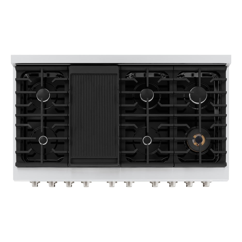 ZLINE 48" Paramount Range with Gas Cooktop and Electric Oven (SDR48 ...