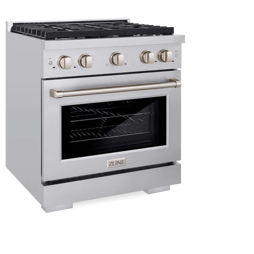 ZLINE 30" Paramount Gas Range with 4 Burner Cooktop and Convection Oven ...