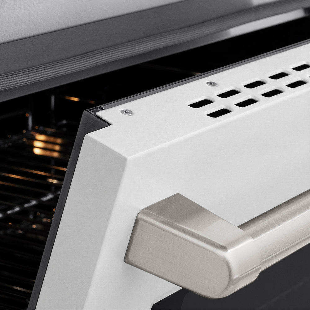 ZLINE 36" Paramount Induction Range with White Matte Door (SINR-WM-36 ...