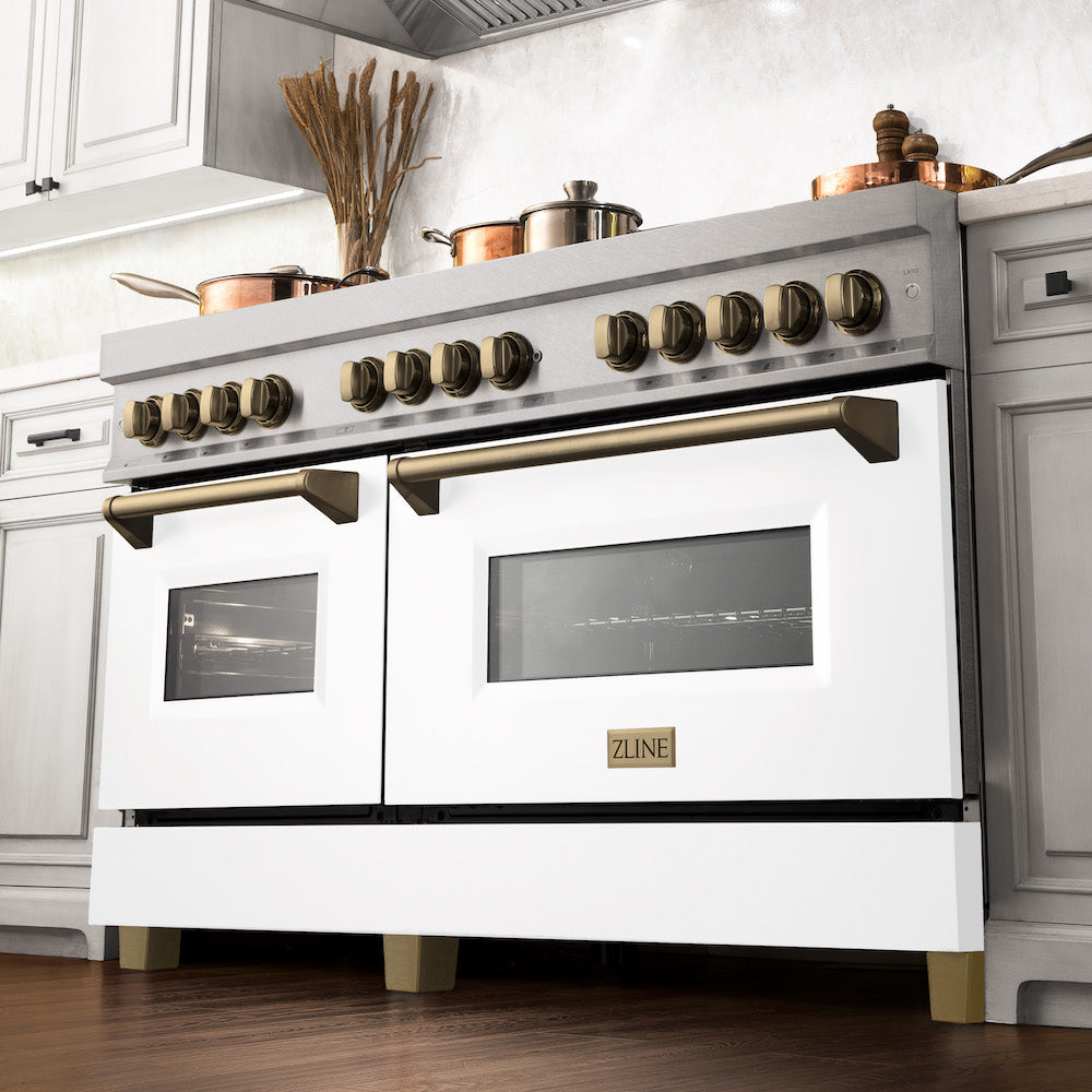 ZLINE Autograph Edition 60" Legacy Dual Fuel Range in Satin Stainless ...